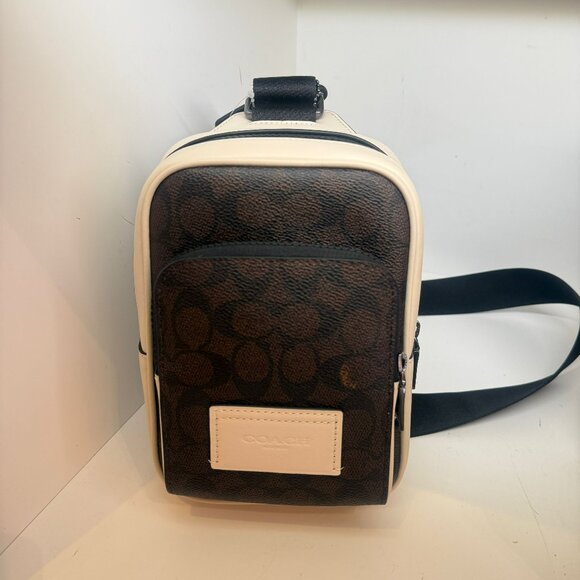 Coach | Bags | Coach Racer Sling Pack In Colorblock Signature Canvas ...